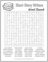 Short Story Writers Printable Word Search | Word Search Addict