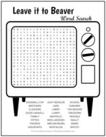Leave it to Beaver Printable Word Search Puzzle | Word Search Addict