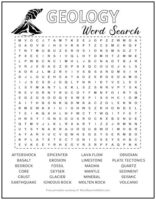 Geology Printable Word Search | Word Search Addict